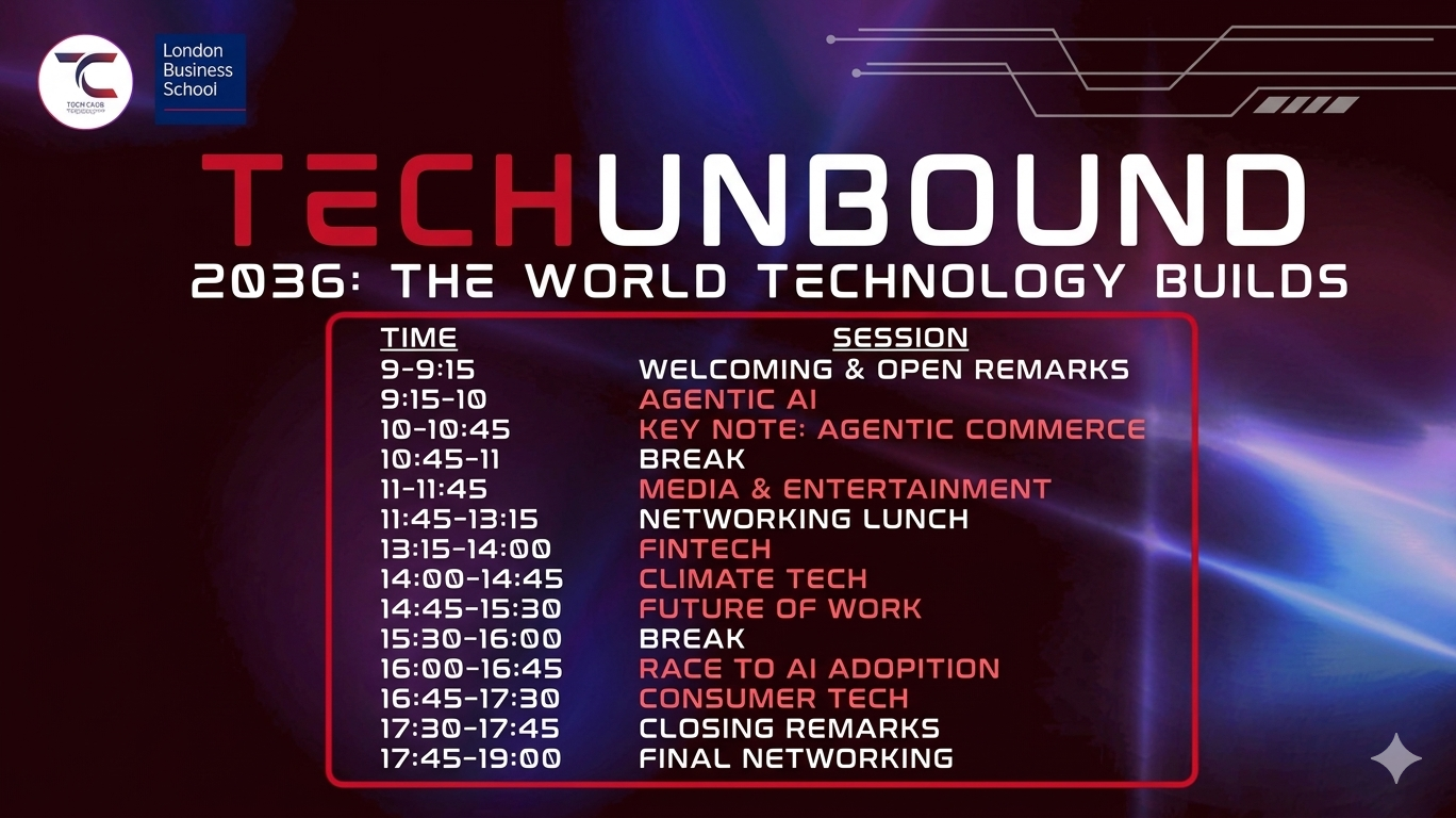 Tech Unbound Conference: 2036 – The World Technology Builds | LBS